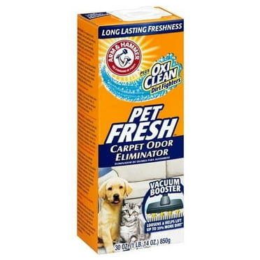 ARM & HAMMER Carpet Odor Eliminator, Pet Fresh Powder, Absorbs Smoke ...