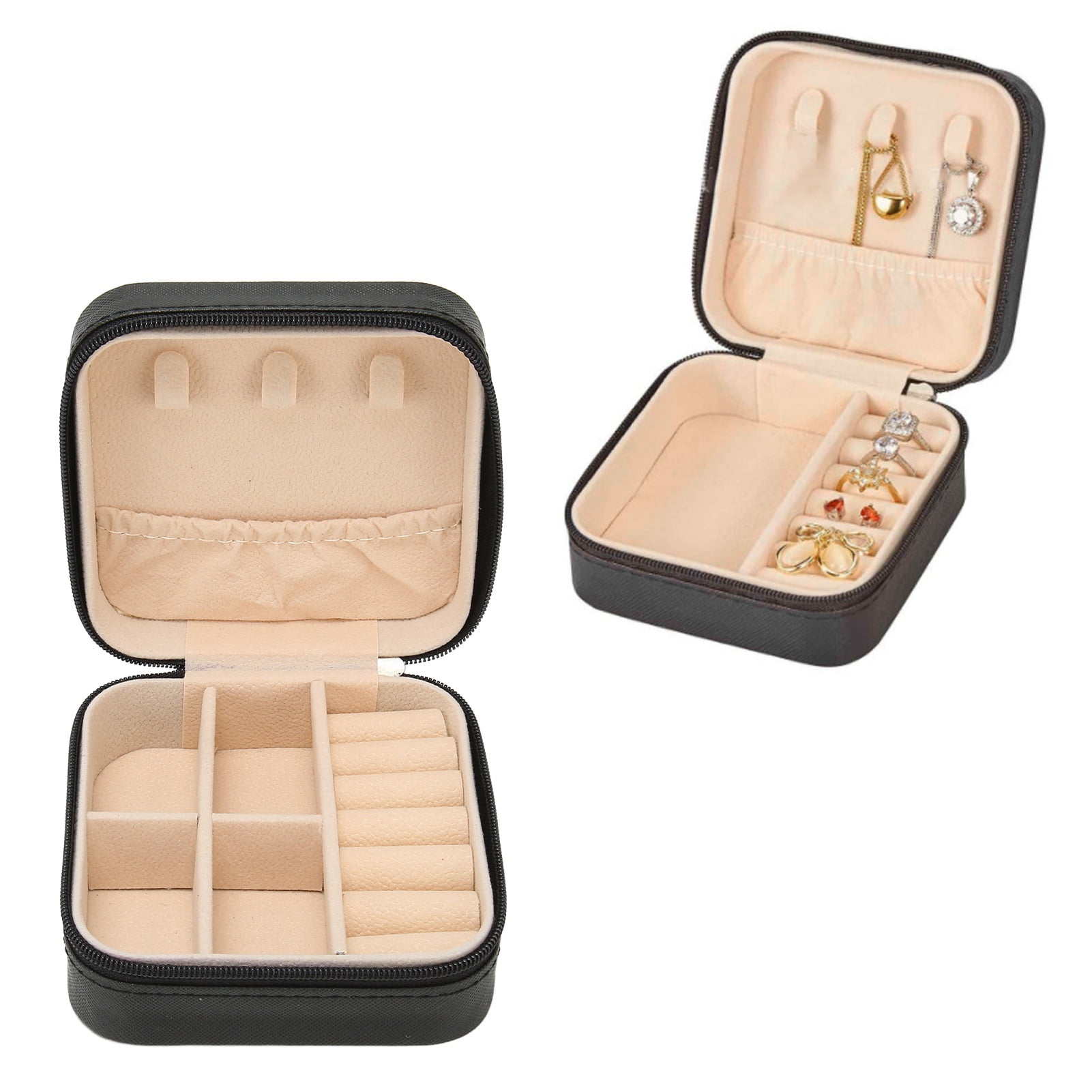 Click here for Youthink Travel Jewelry Box  Pu Leather Compact Bl... prices