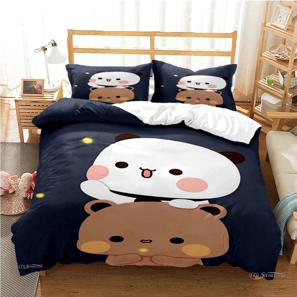 Click here for Yingd Bubu Dudu Cartoon Bear Panda Duvet Cover Kaw... prices
