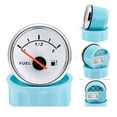 52MM Fuel Level Gauge With Red Backlight 0-190 Ohm Oil Tank Level Meter Indicator For Boat Car ...