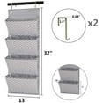 Eamay Wall Mount/Over Door File Hanging Storage Organizer - 4 Large ...
