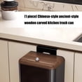Big Opening Wall Mounted Trash Bin With Sliding Cover For Kitchen Odor ...