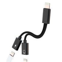 Lightning Headphone Jack Adapter(2in1)for iPhone 14 13 12 Pro Max Aux ...