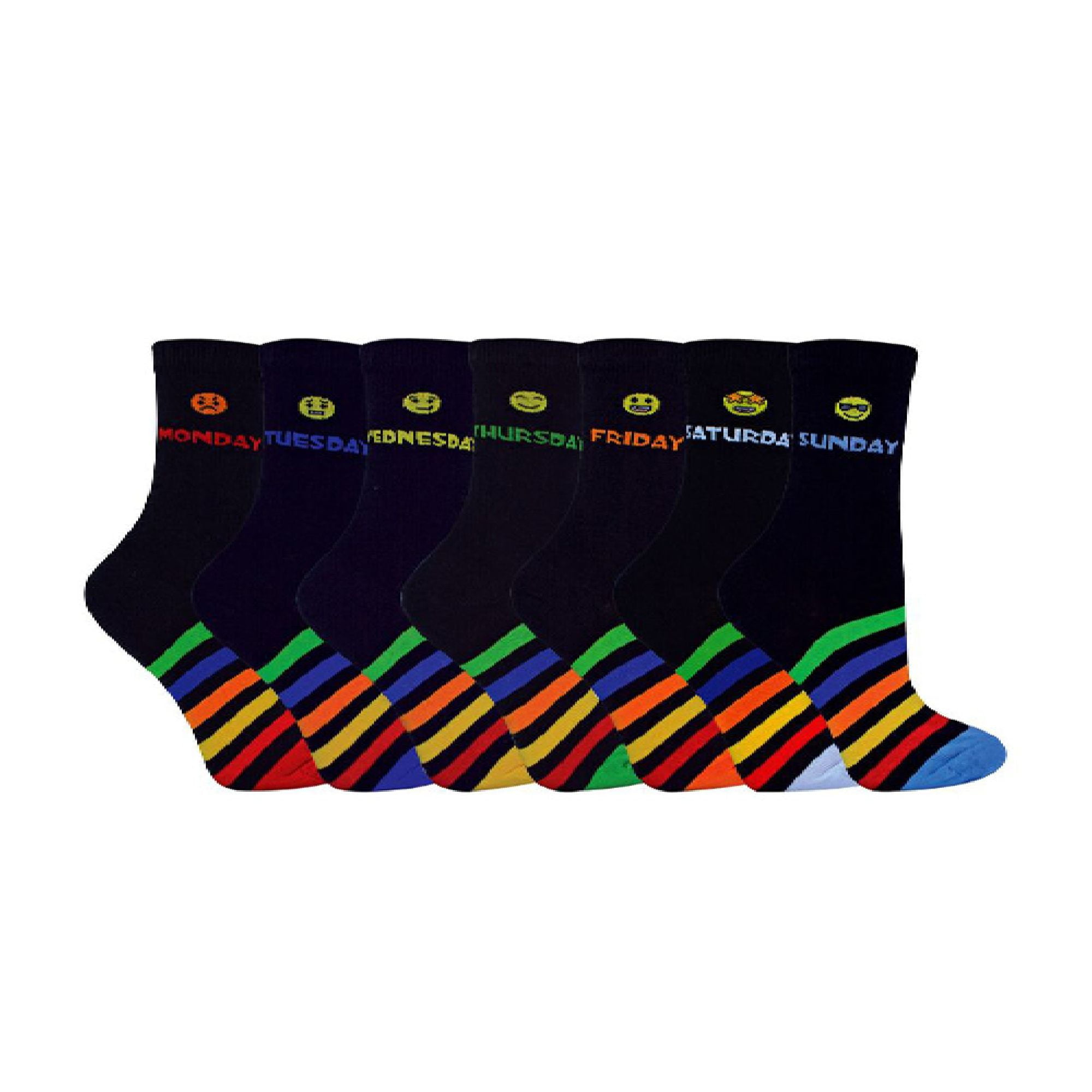 Sock Snob - Kids Novelty Days of the Week Socks | 7 Pairs | Styles for ...