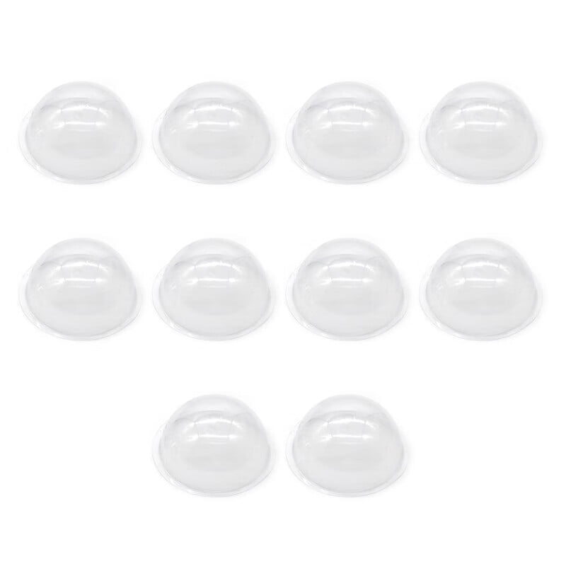 Cuteam 10Pcs 9/12/16cm Hemisphere Dome Covers Globe Half Round Clear ...