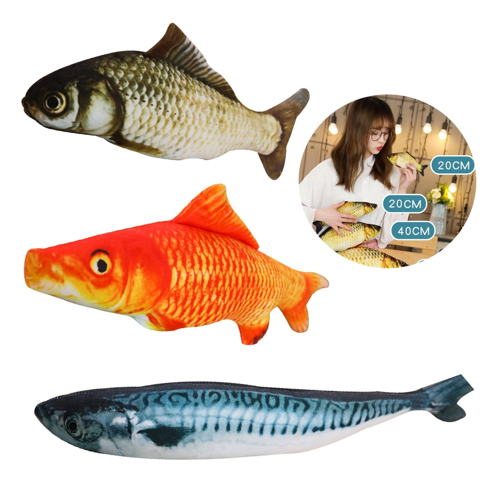 Welling Simulation Crucian Carp Fish Soft Stuffed Sofa Bed Cushion Home ...