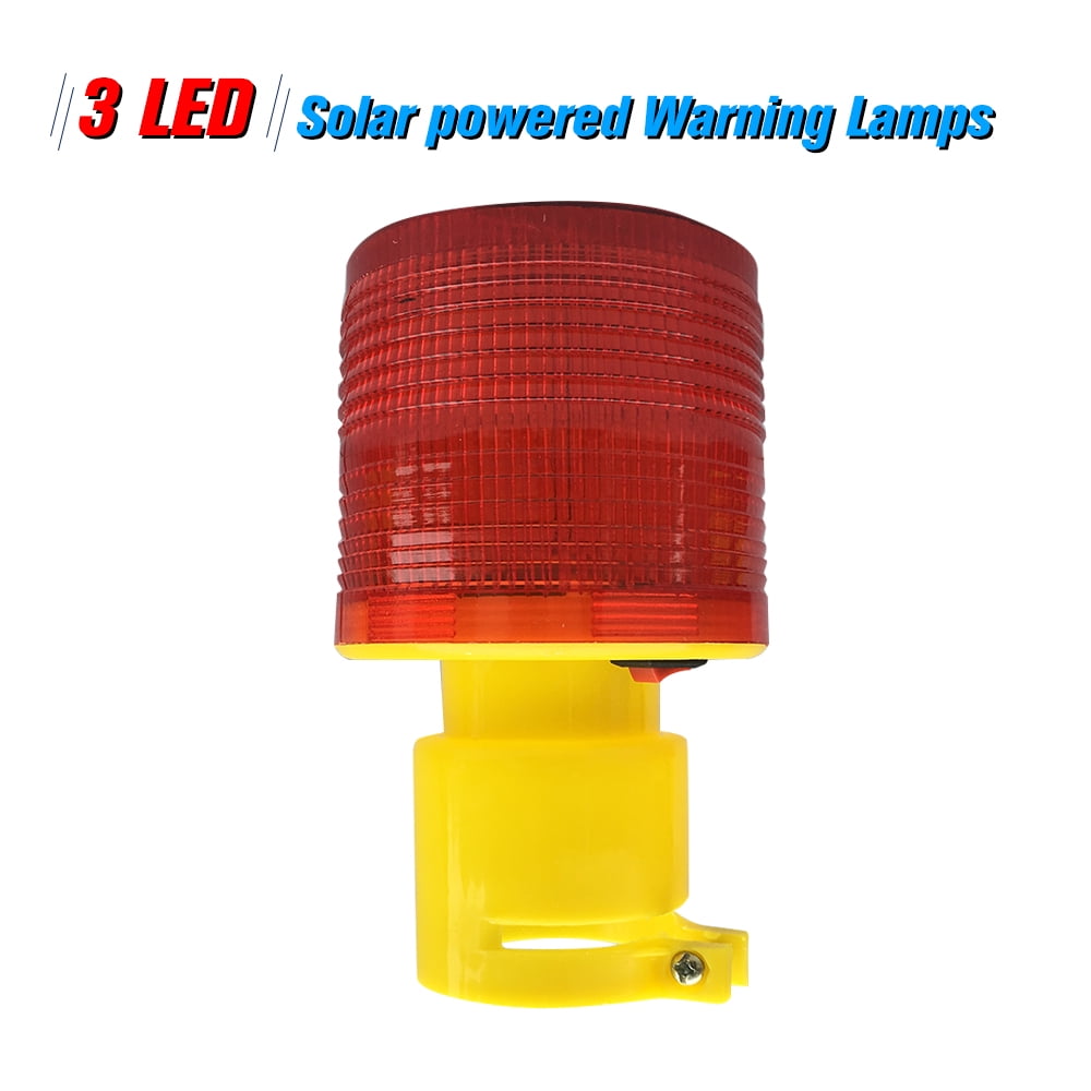 Buy Labymos Solar Warning Lights 3pcs Leds Red Solar-powered Warning ...
