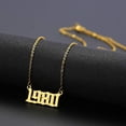 Birth Years Necklace,Initial Year Number Pendant Necklace Birthday Gift ...