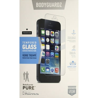 iPhone 5/5SE/5S V7 shatter-proof tempered glass screen protector for ...