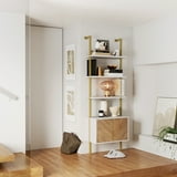Free Shipping! Nathan James Theo Modern Bookcase with Cabinet with ...