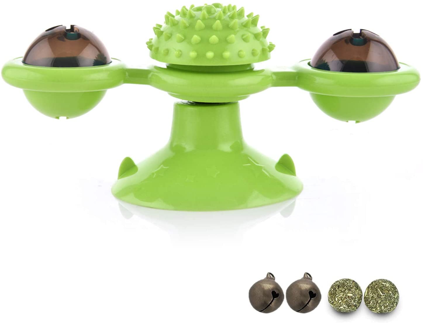 Windmill Cat Toy with with Catnip Ball and Small Bell, Turntable ...