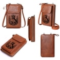 Casual Women Messenger Bag Heart Print Lightweight Bag Multi Card Slots ...