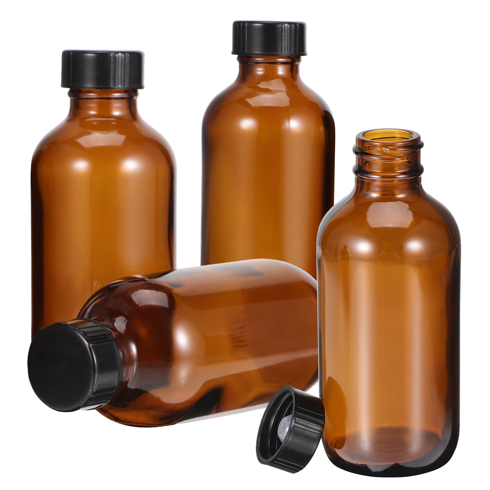 Click here for Ounona 4pcs 120ml Refillable Amber Brown Boston Ro... prices