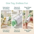 Parrot Rolling Paper Play Toy with Hanging Chain - Bird Shredding Toys ...