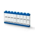 LEGO Bright Blue Minifigure Display Case Holder Box, Pack of 3, Storage ...
