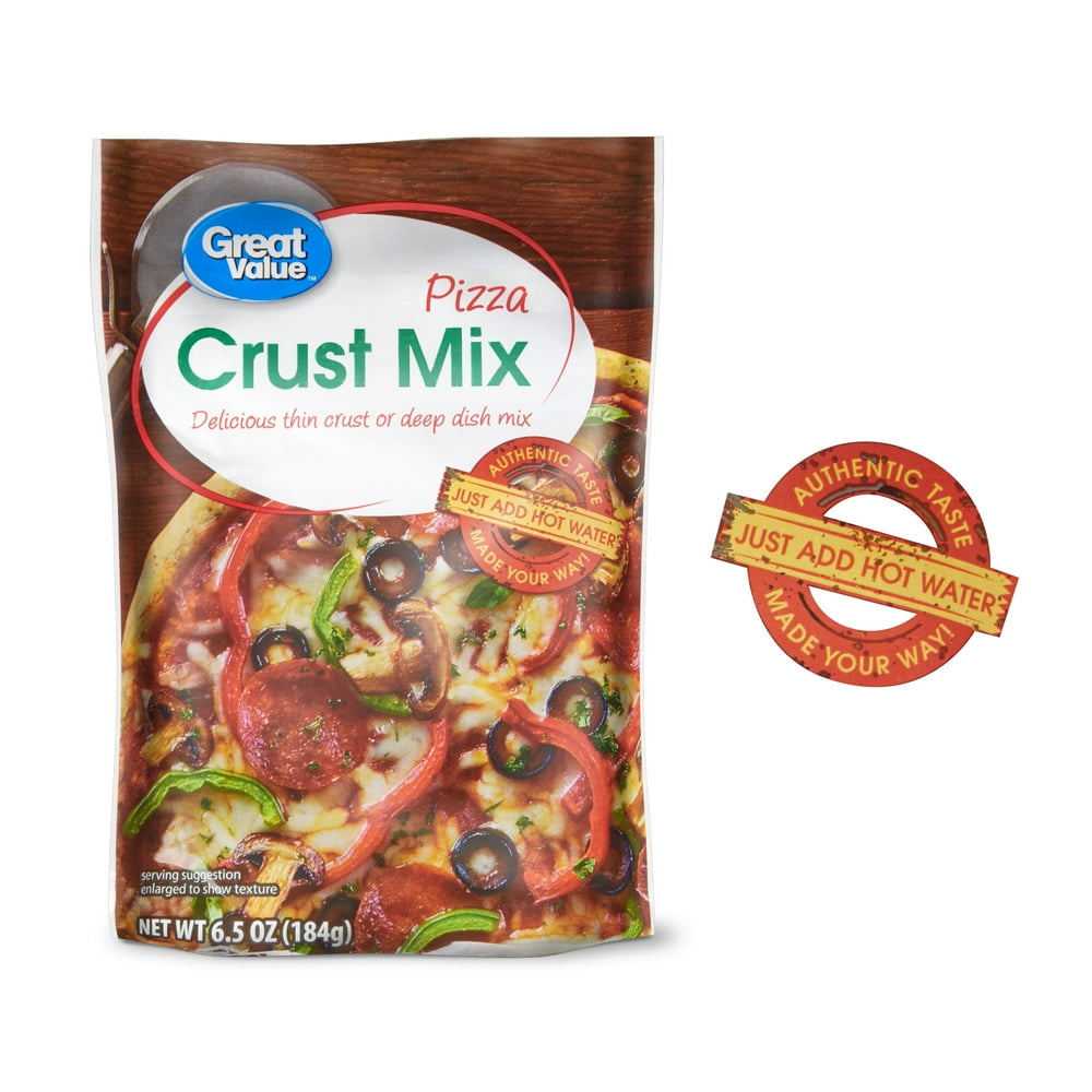 Great Value Pizza Crust Mix, 6.5 oz - Walmart.com - Walmart.com