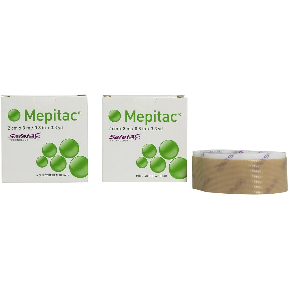 Molynlycke 298300 Mepitac Soft Silicone Tape 3/4" x 118" - Pack of 2 ...