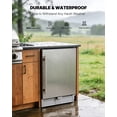 Upstreman 24" Outdoor Beverage Refrigerator, 180 Cans Under Counter ...