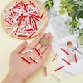 100Pcs Safety Pin Bar Pins White Plastic Iron Self-Adhesive Flat Back 1 ...