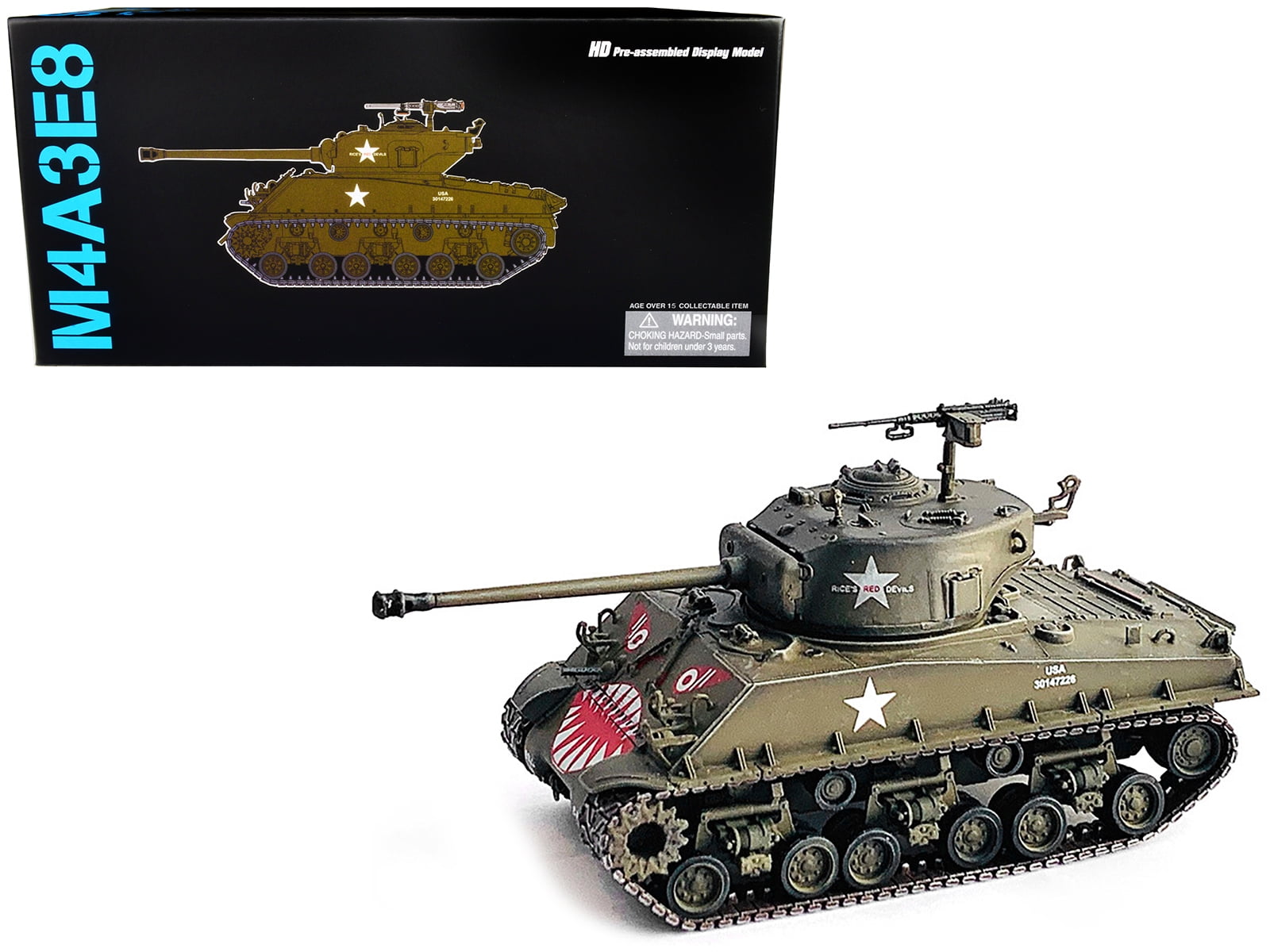 United States M4A3E8 Sherman "Tiger Face" Tank Olive Drab "89th Tank ...