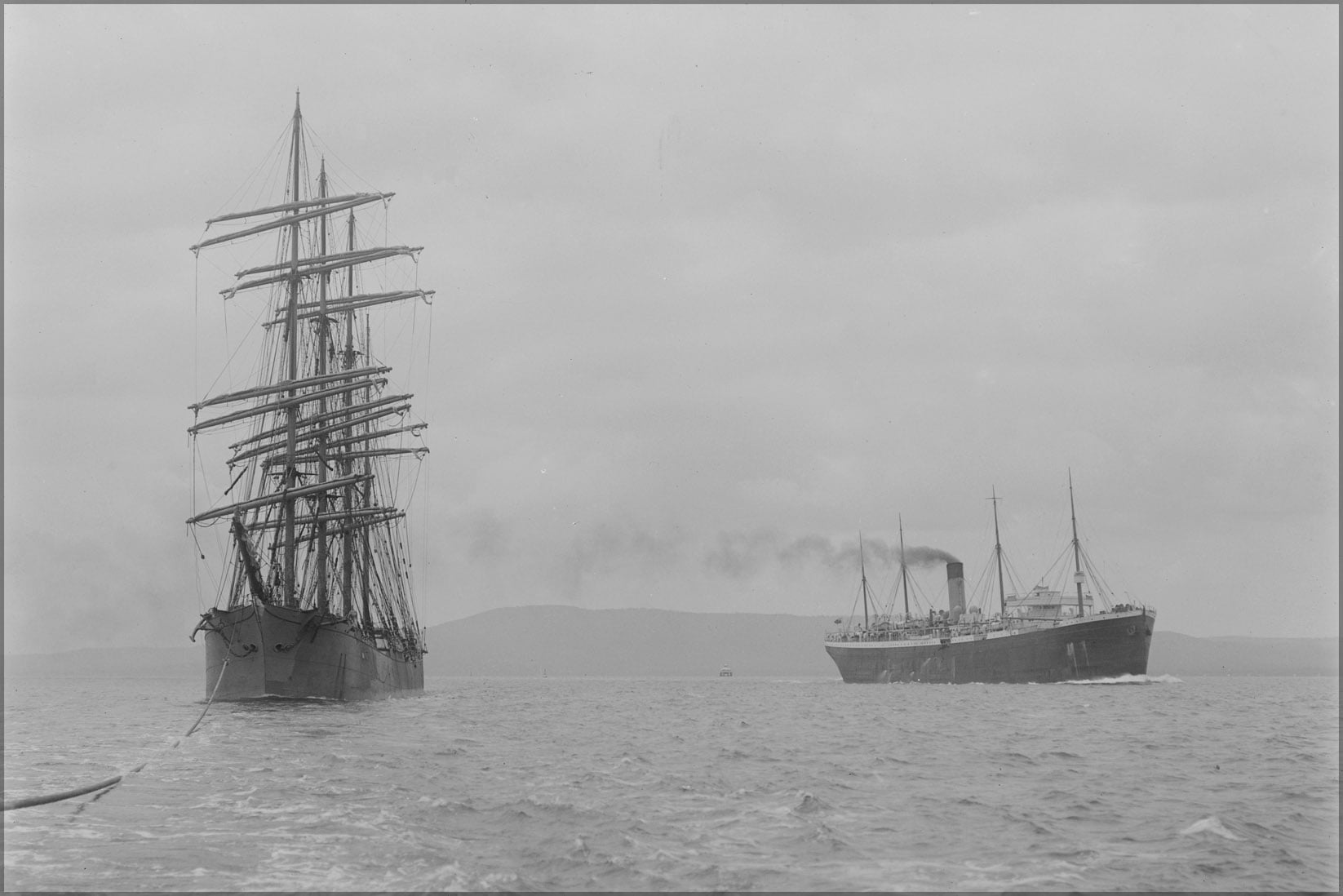 24"x36" Gallery Poster, Lawhill (ship, 1892) and Runic (ship, 1900 ...