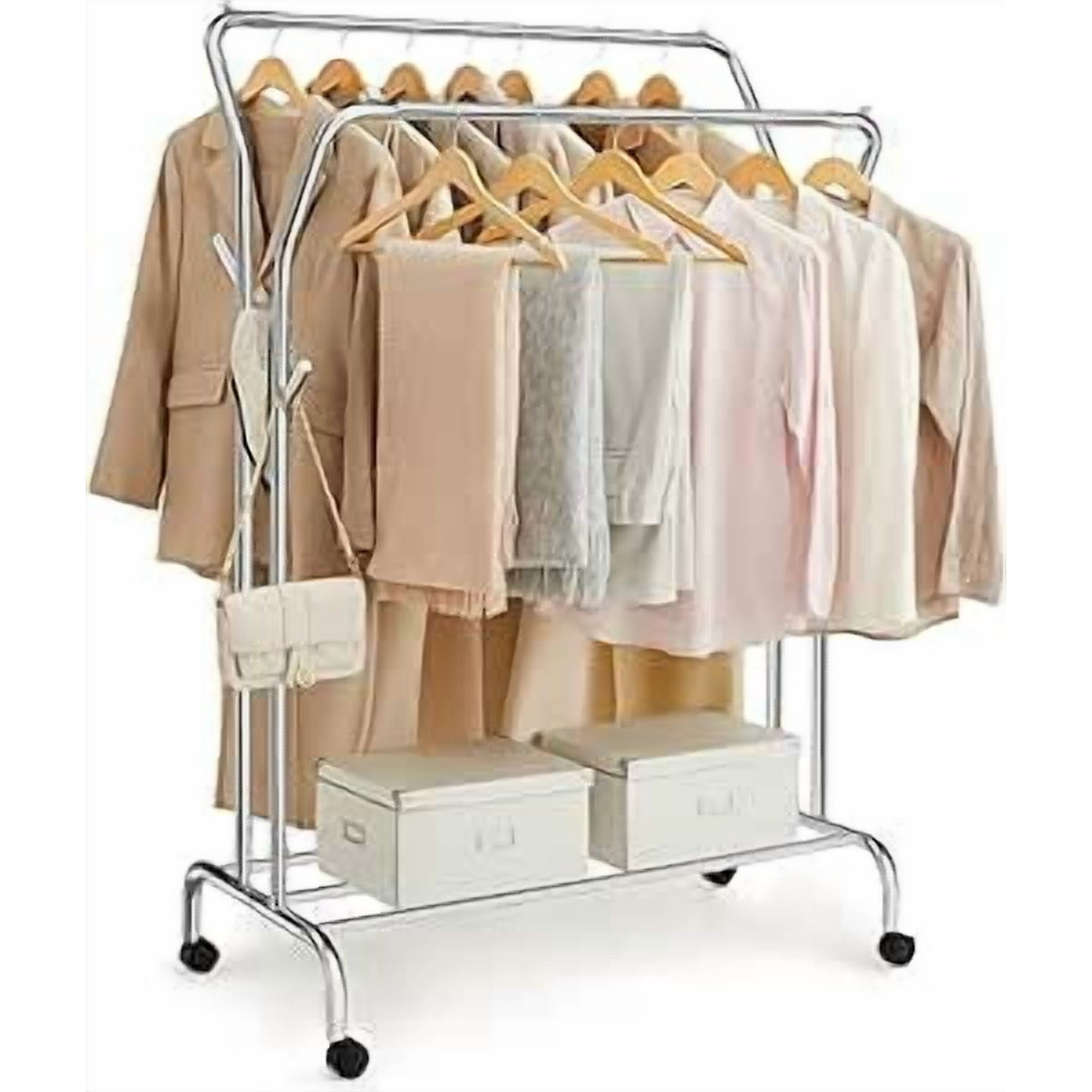 Click here for Songmics Home Double-Rod Clothes Rack - Heavy-Duty... prices