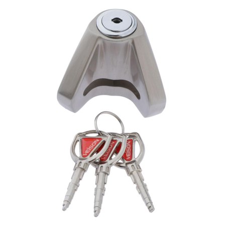 Motorcycle Disc Lock Zinc Alloy Disc Lock With 3 Keys, Water Resistant ...