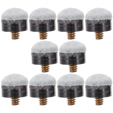 Felson Billiard Supplies 12mm Soft Tip Screw-on Pool Cue Tips, 10-pack ...