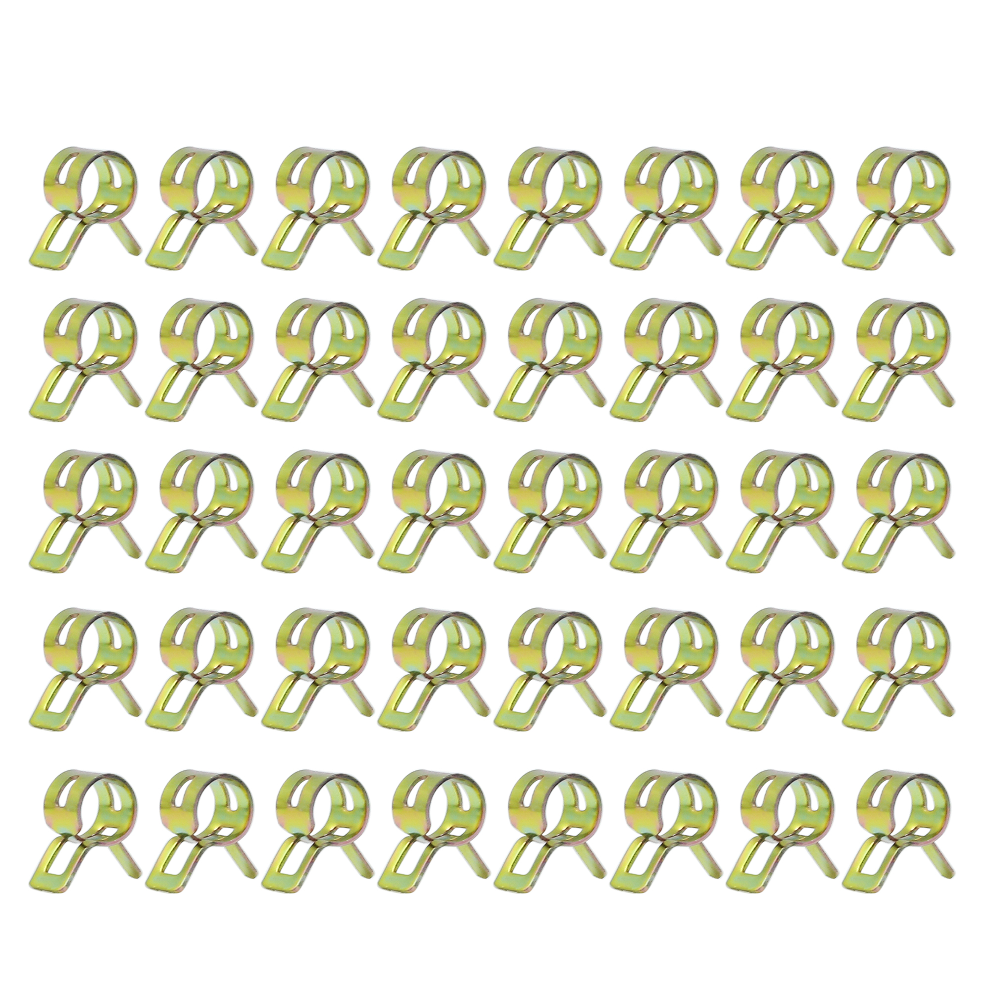 40pcs 6mm Auto Car Fuel Line Spring Clips Water Pipe Air Tube Clamps ...