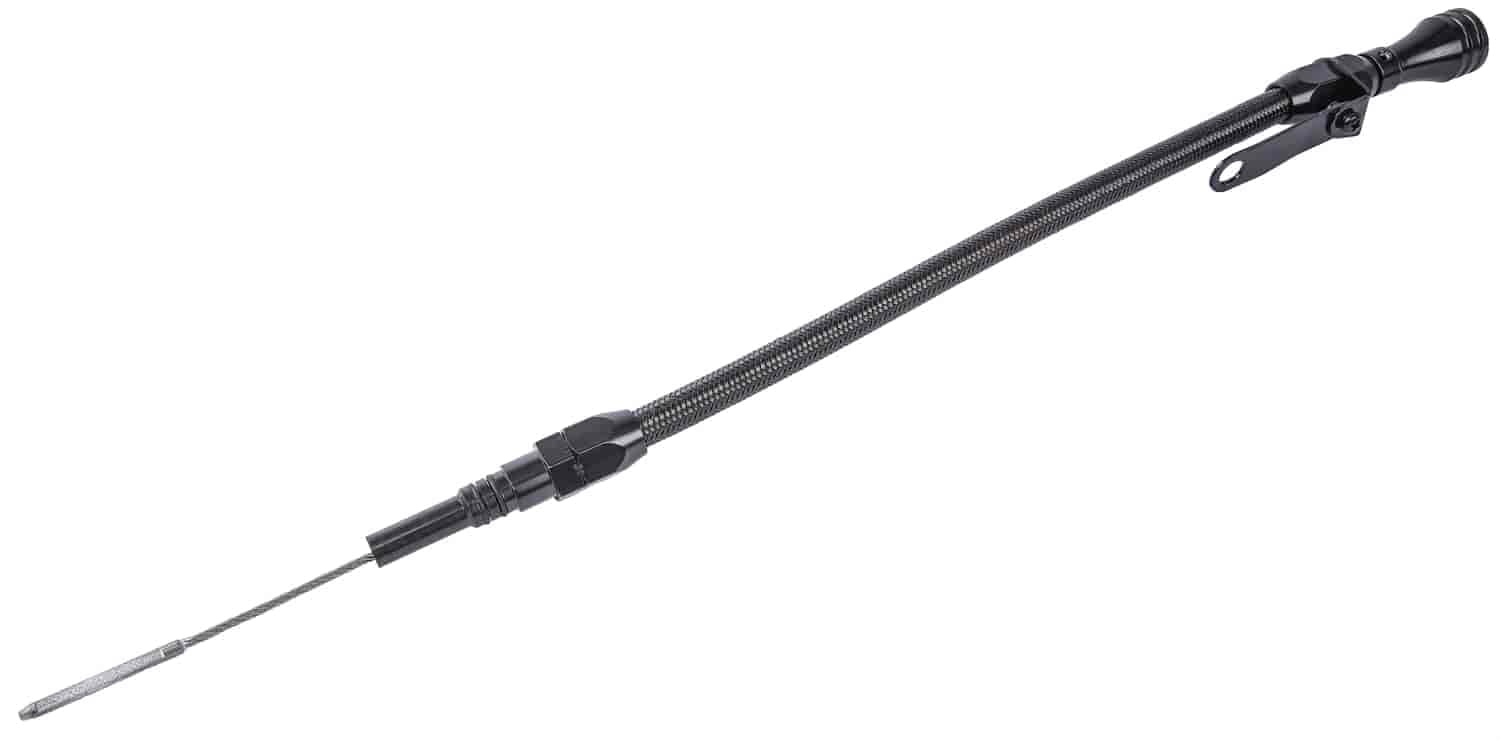 JEGS 52352 Flexible Engine Oil Dipstick LS Series Engines Black Billet ...