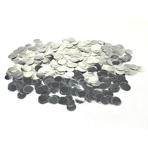 Round Foil Metallic Confetti, 3/4-Inch, 1/2-Ounce - Silver - Walmart.com
