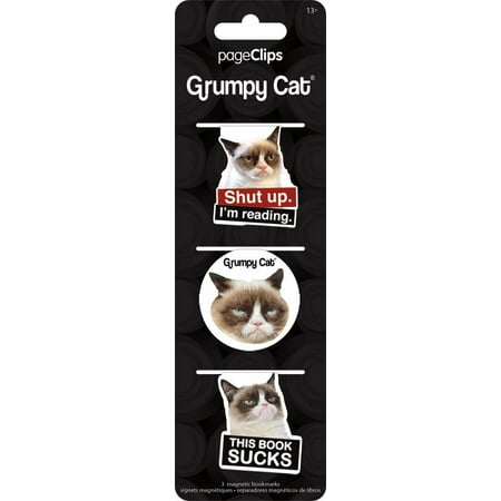 Magnetic Page Clips - Grumpy Cat - Shut Up Stationery New bm4608 ...