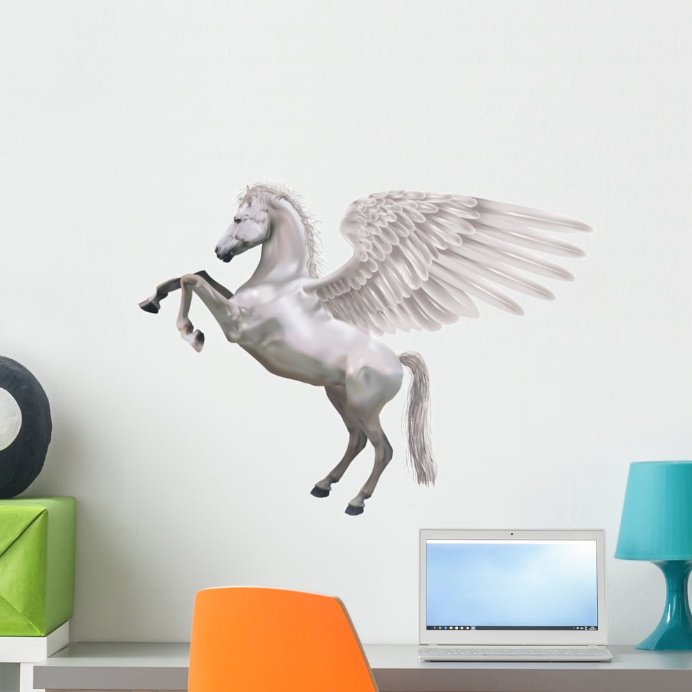 Pegasus Wall Decal by Wallmonkeys Peel and Stick Graphic (24 in W x 18 ...