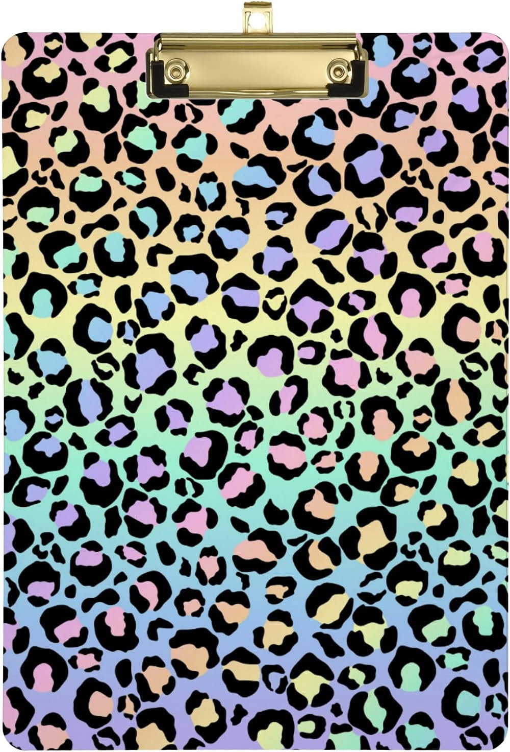 ZHANZZK Fashion Colorful Leopard Print Clipboard Hardboard Wood Nursing ...