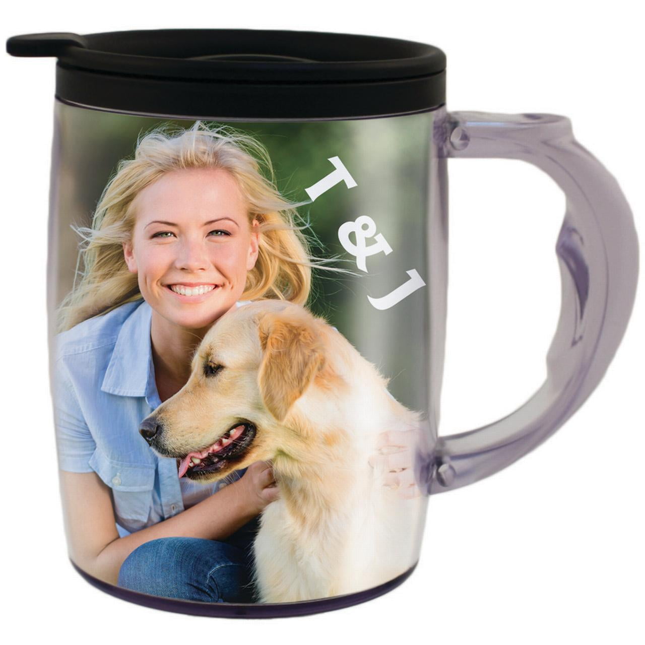 PixMug with Handle – 15 oz Photo Mug with Spill Proof Top – The Mug ...