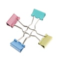 60Pcs Colorful Metal Binder Clips File Paper Clip Office Supplies 15mm ...