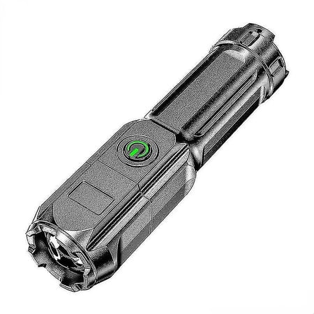 HEIBIN Flashlight Strong Light Rechargeable Zoom Giant Bright Home ...
