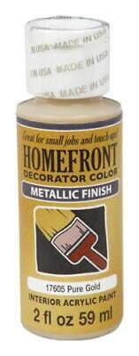 Homefront Metallic Pure Gold Hobby Paint 2 oz. (Pack of 3) - Walmart.com