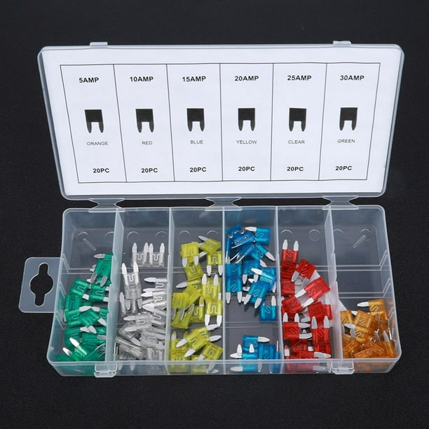 Comprehensive 120-Piece Mini Blade Fuse Kit for Automotive Protection ...