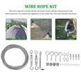 Wire Rope Kit Steel Tensioner Clothesline Colodoil Silver Stainless ...