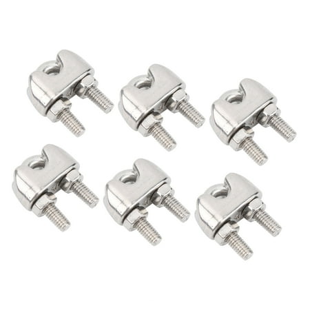 Cergrey 10Pcs U Type Clamp Stainless Steel M4 Wire Rope Fixing Chuck ...