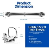 Magnetic 3 Ring Binder Locking Mechanism – 10 Pack – for Hanging 8.5 x ...