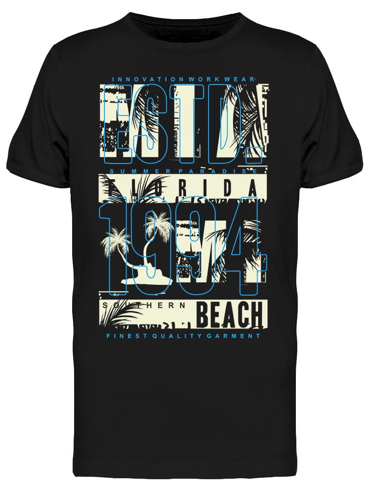 Florida, Southern Beach Design T-Shirt Men -Image by Shutterstock, Male ...