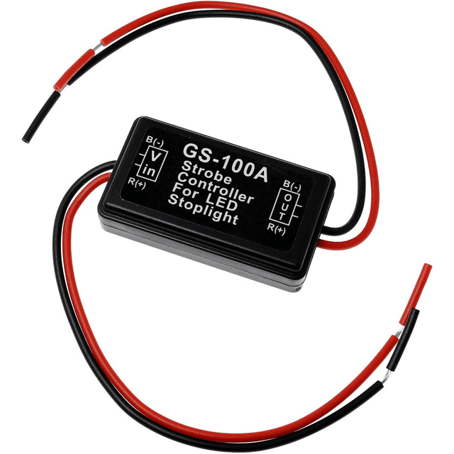 GS-100A Flash Strobe Controller Flasher Module for LED Stop Light Brake Light Tail 12-24V ...