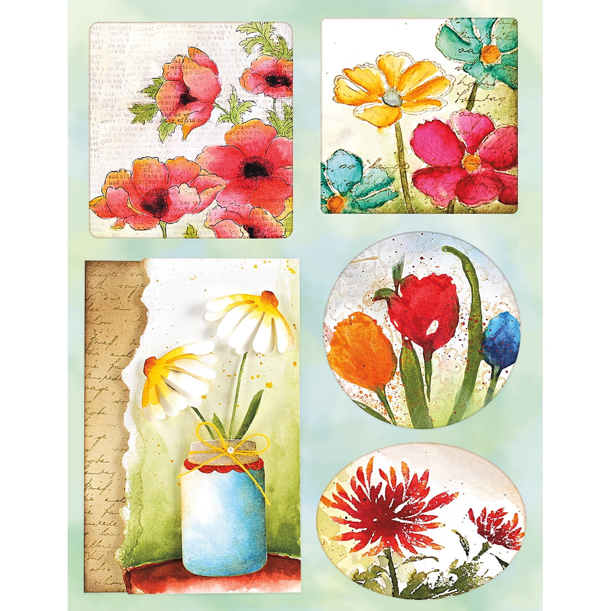 Penny Black Stickers-Gentle Blooms - Walmart.com