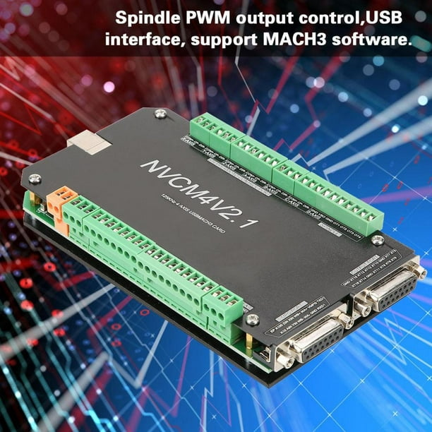 Controlador CNC NVCM, Tarjeta De Movimiento PWM MACH3 De Interfaz USB ...