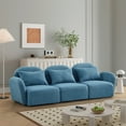 3 Seaters Cloud Lazy Sofa Mid Century Modular Sectional Tufted Teddy ...