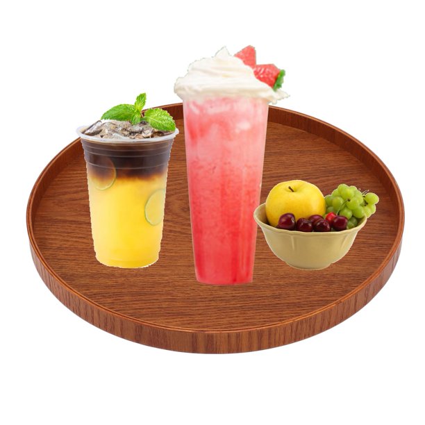 Sturdy Wood Serving Tray 11.8in Breakfast Trays 11.8in Handmade Wood ...