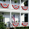 3 Pack American Flag Patriotic Bunting Usa Pleated Fan 1 5x3 Ft Large