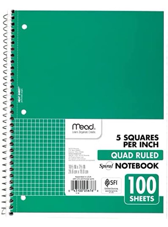 Graph Ruled Notebook in Notebooks & Pads - Walmart.com